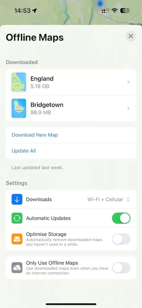 How to download maps in Apple Maps (iOS 17)